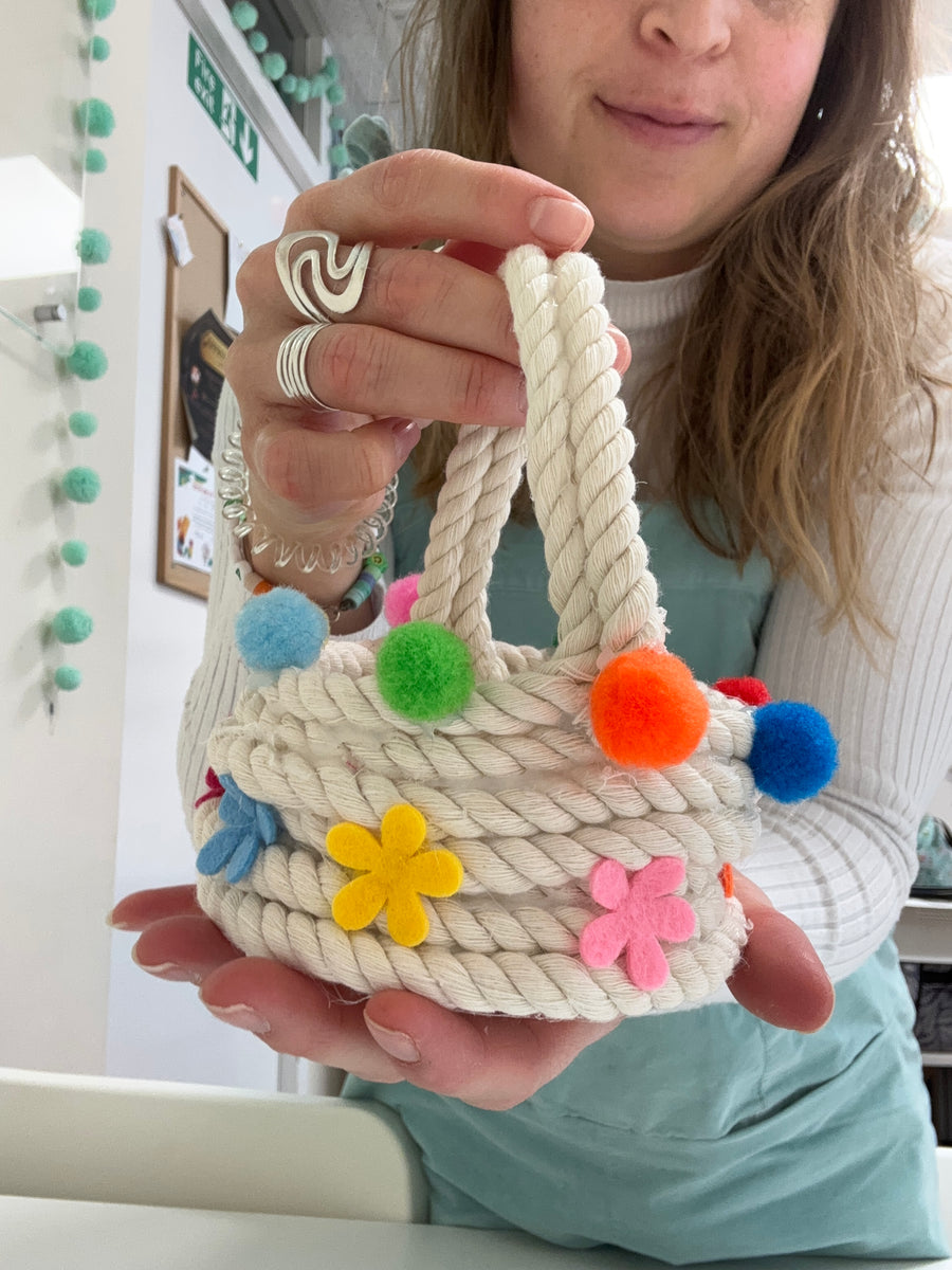 Mini Easter Workshop - Create an Easter Basket 2+ – Pom Stitch Tassel